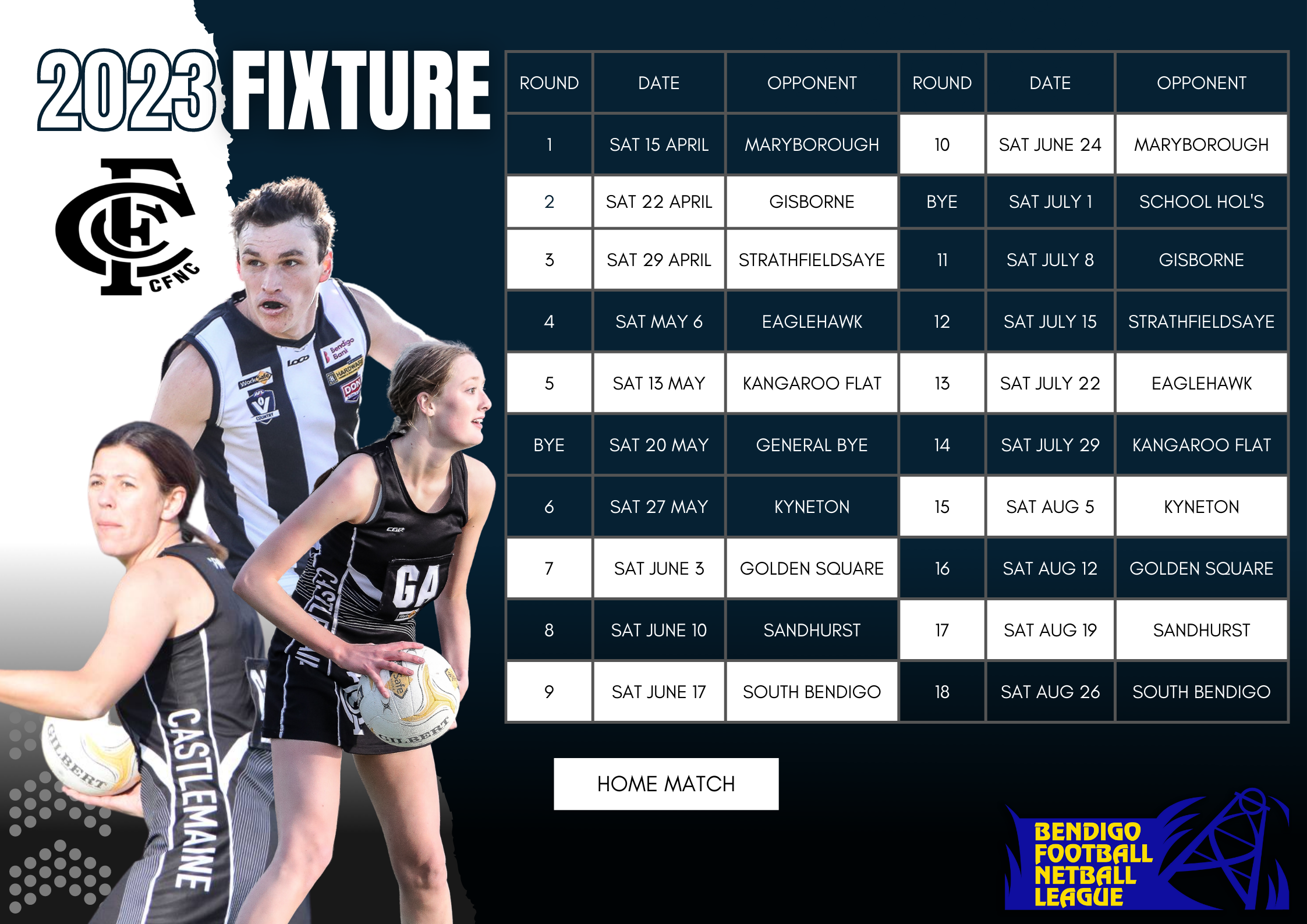 2023 Club by Club fixtures are BACK