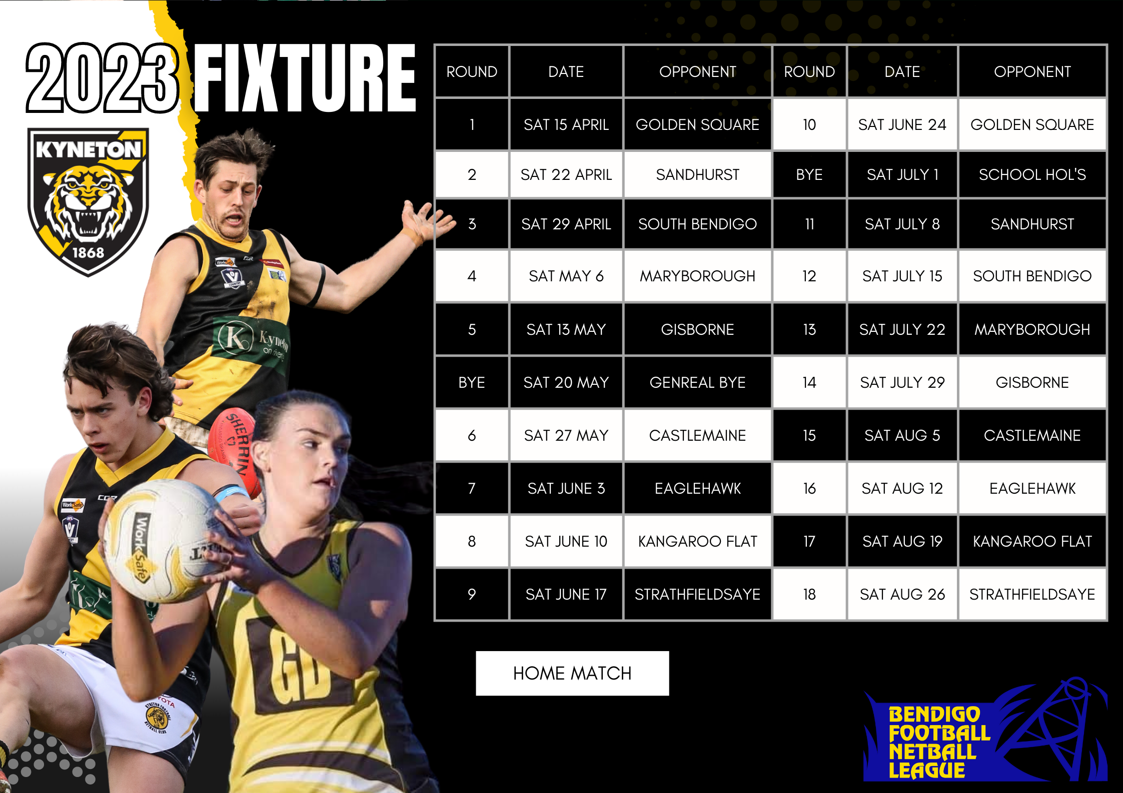 2023 Club by Club fixtures are BACK