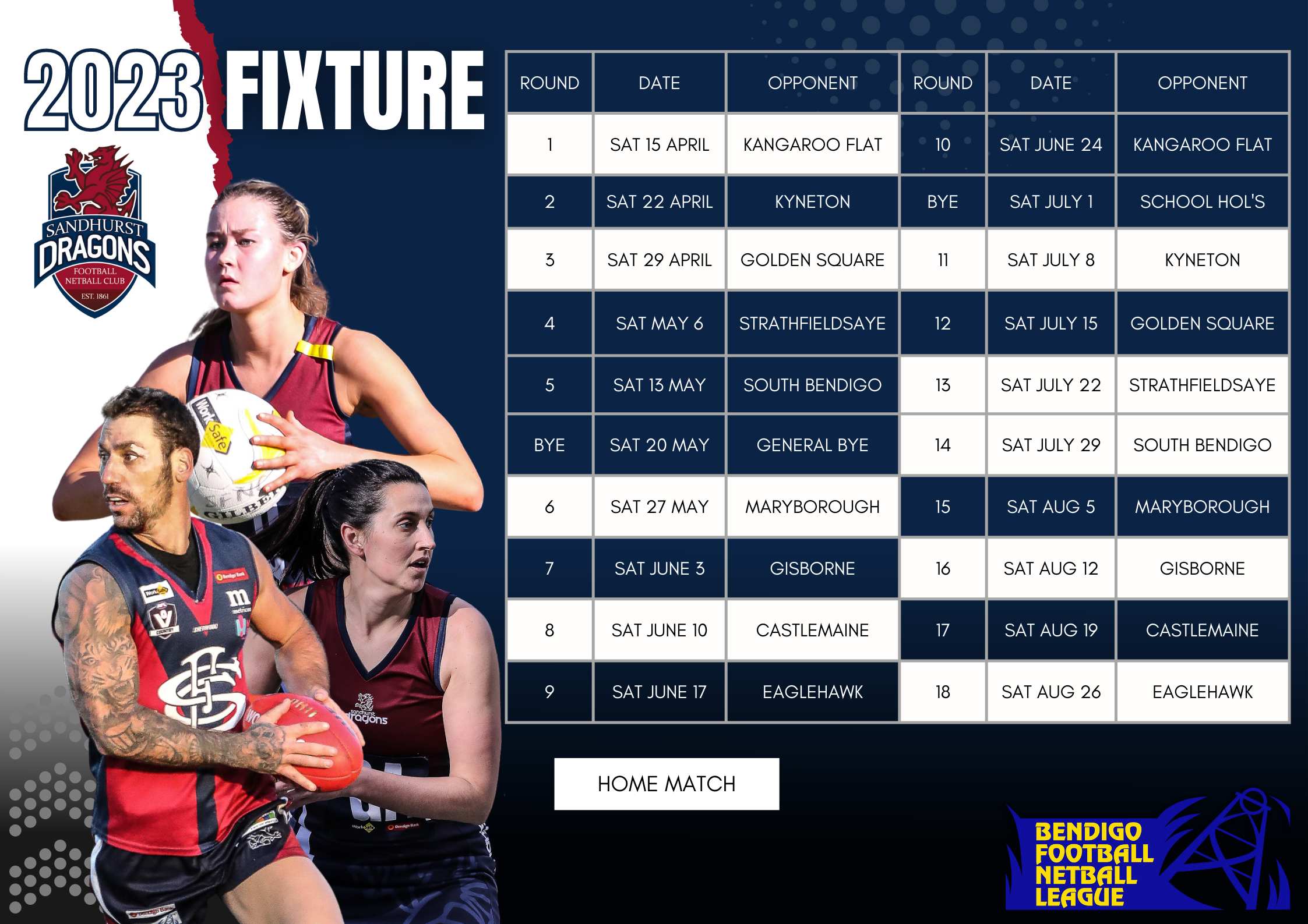 2023 Club by Club fixtures are BACK